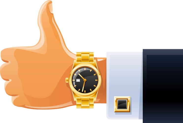 Gesture hand Royalty Free Vector Image - VectorStock