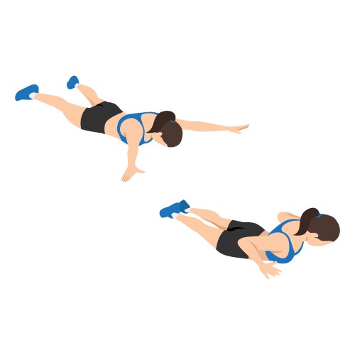 Woman doing cable rope tricep pull down Royalty Free Vector