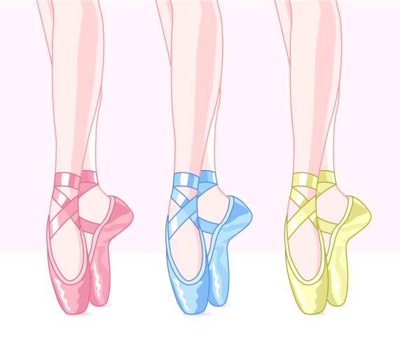 Ballet slippers Royalty Free Vector Image - VectorStock