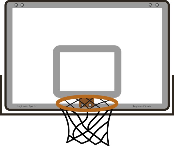 Basketball ring isolated Royalty Free Vector Image