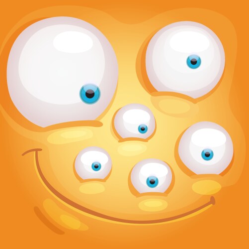 Monster face Royalty Free Vector Image - VectorStock