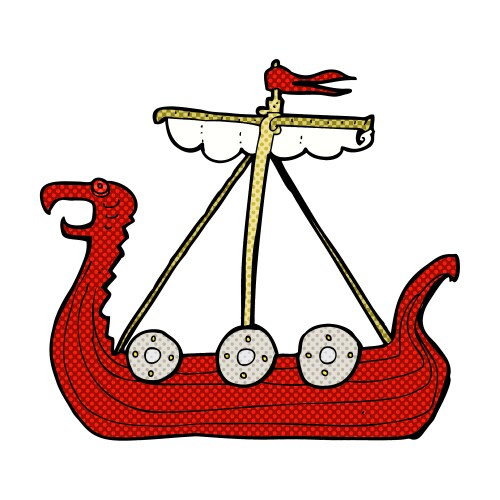 Viking Longboat Cartoon Vector Images (82)