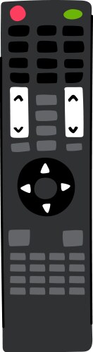 Control tv remote cartoon Royalty Free Vector Image