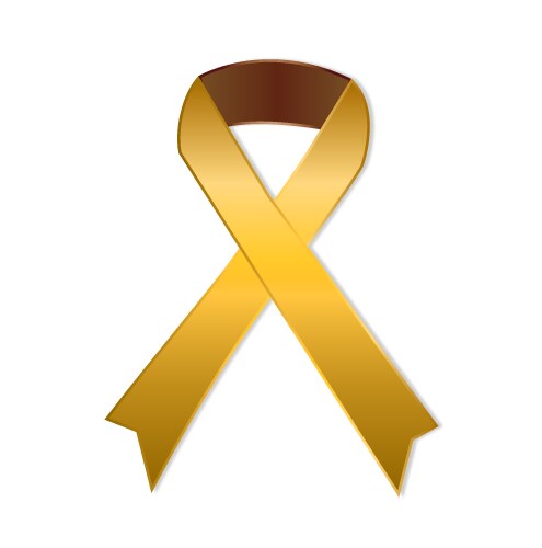 Gold Cancer Ribbon Vector Images (over 520)