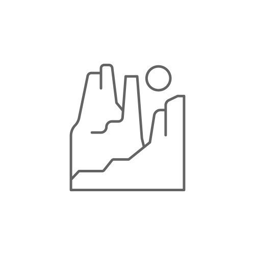 Canyon and sunset Royalty Free Vector Image - VectorStock