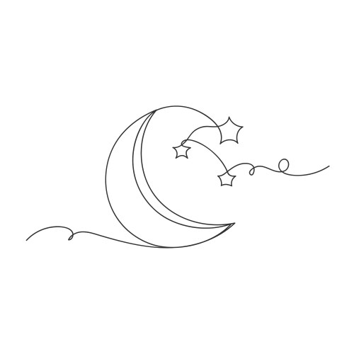 Moon Line Drawing Vector Images (over 13,000)