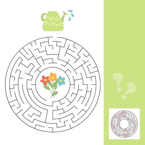 Maze number 8 Royalty Free Vector Image - VectorStock