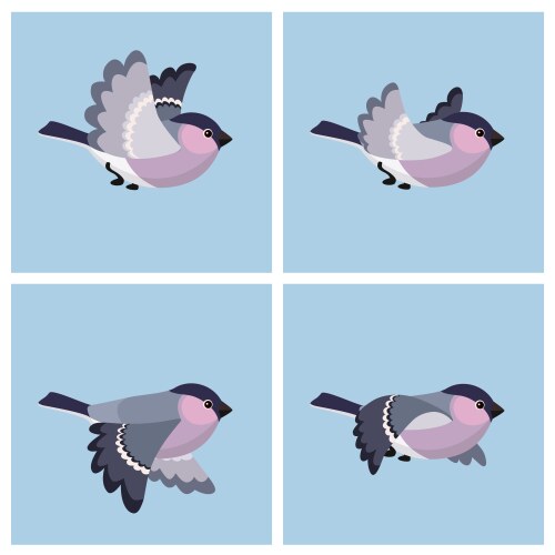 Bird Sprite Vector Images (over 140)