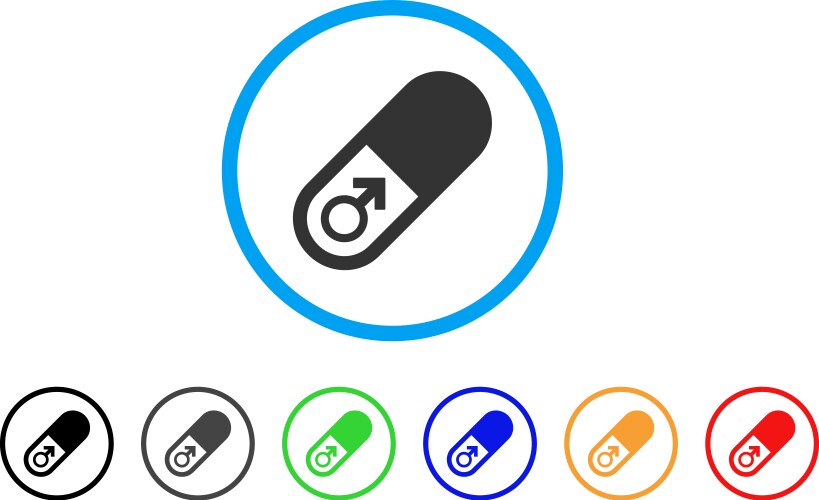 Male symbol icon logo sign set outline Royalty Free Vector