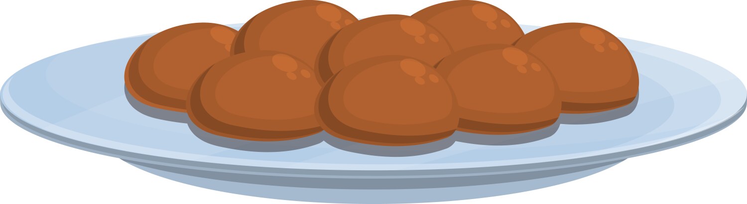 Arabic falafel icon cartoon style Royalty Free Vector Image