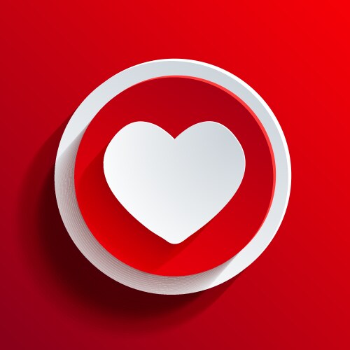 Red circle icon eps10 Royalty Free Vector Image