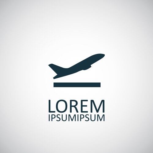 Airplane takeoff Royalty Free Vector Image - VectorStock