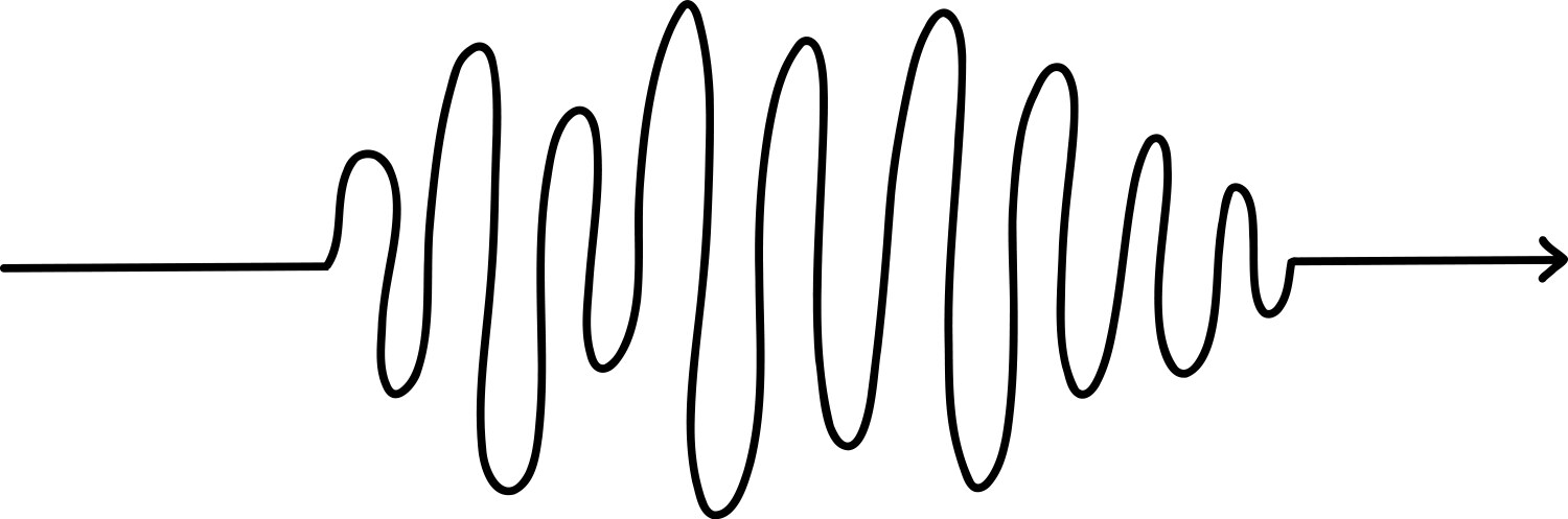 Chaotic line arrow doodle chaos simple drawn Vector Image