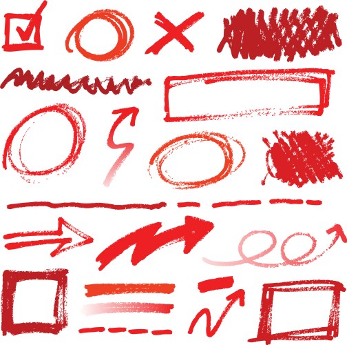 Collection underline Royalty Free Vector Image