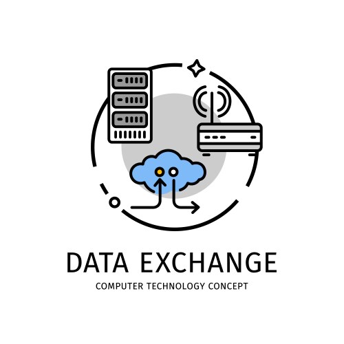 Master data management concept icon Royalty Free Vector