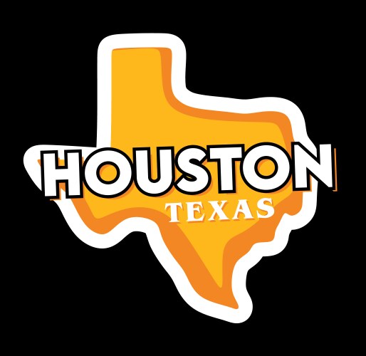 Houston texas with beautiful views Royalty Free Vector Image