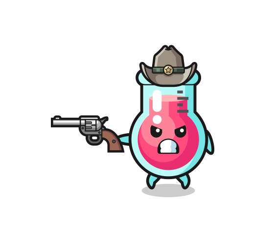 Laboratory beaker throwing garbage Royalty Free Vector Image