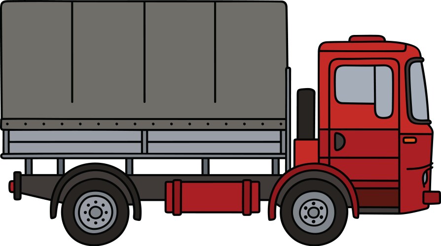 Flatbed truck cartoon Vector Images & Graphics for Commercial Use ...