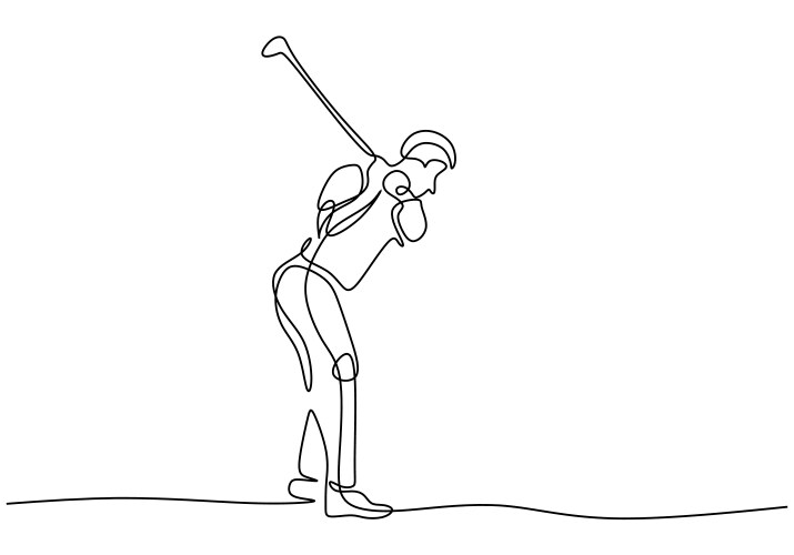 Water polo player continuous line drawing sport Vector Image