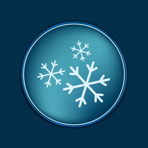 Weather icon snowflake sign Royalty Free Vector Image