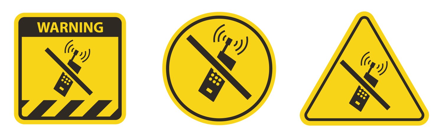 Symbol do not use the phone Royalty Free Vector Image