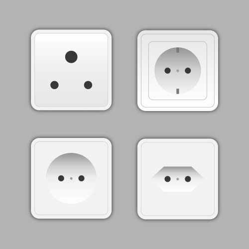 Different power switches Royalty Free Vector Image