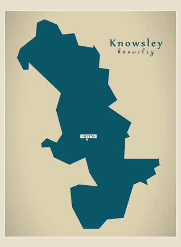 Kirklees metropolitan borough map england uk Vector Image