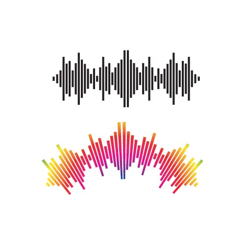 Sound waves Royalty Free Vector Image - VectorStock