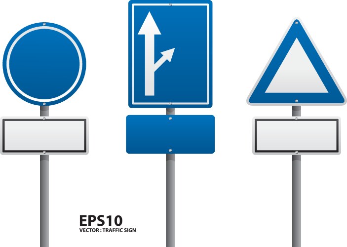 Traffic sign red color Royalty Free Vector Image