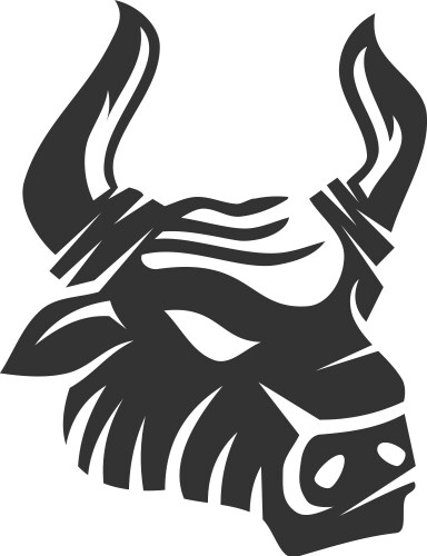 Bull run icon brand identity Royalty Free Vector Image