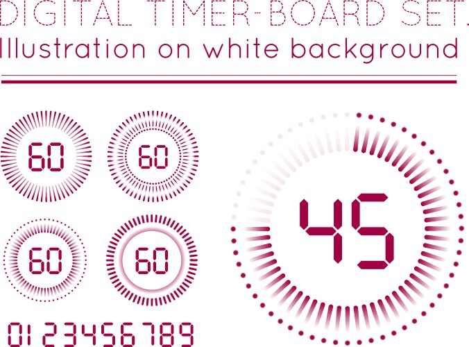 Digital Timer Vector Images Over 35 000