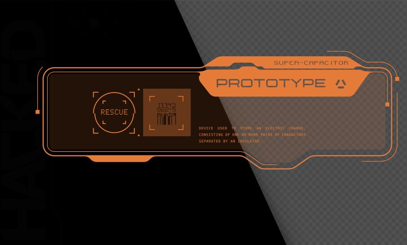 Cyberpunk decals set of stickers Royalty Free Vector Image