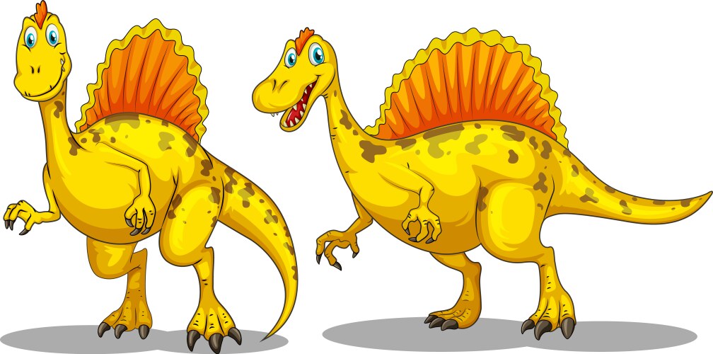 Cute dinosaur cartoon Royalty Free Vector Image