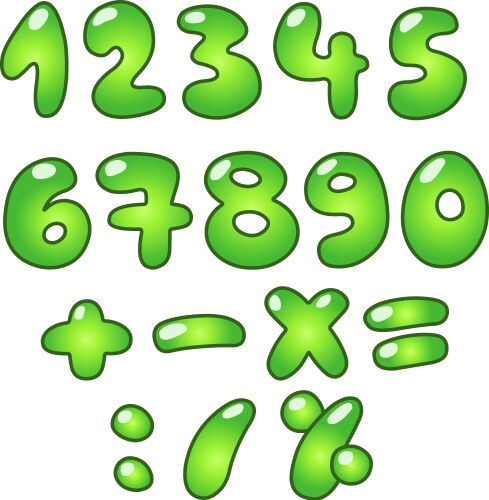 Number blocks Royalty Free Vector Image - VectorStock