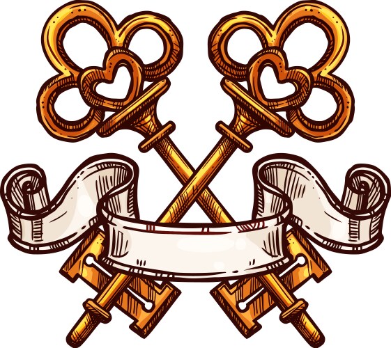 Heraldic elements set Royalty Free Vector Image