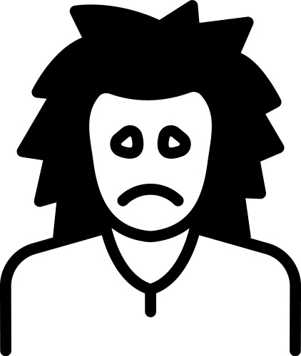 Sad Royalty Free Vector Image - VectorStock