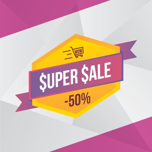Super promo design Royalty Free Vector Image - VectorStock