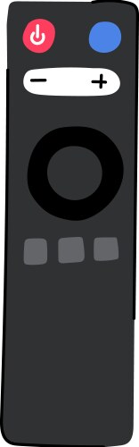 Technology tv remote cartoon Royalty Free Vector Image