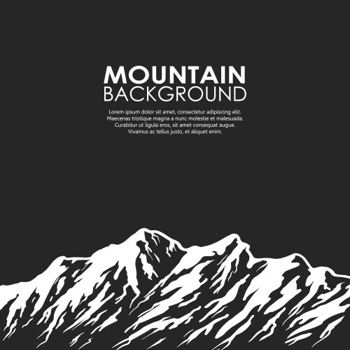 Mountain range Royalty Free Vector Image - VectorStock