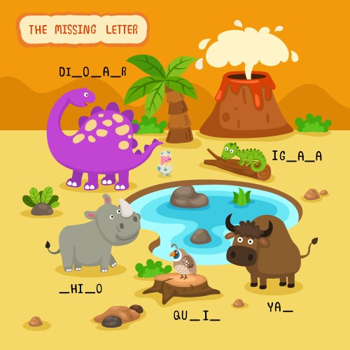 Iguana Flashcard Vector Images (53)