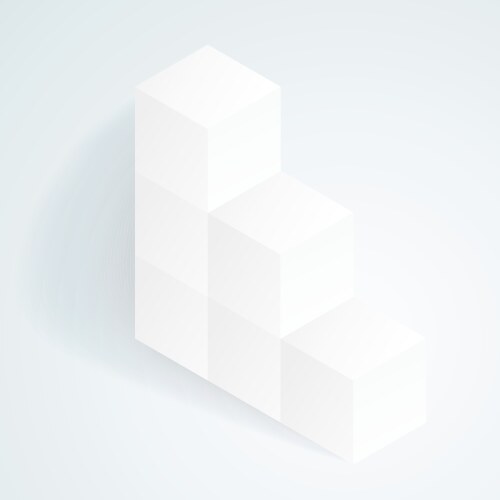 Cubes division Royalty Free Vector Image - VectorStock