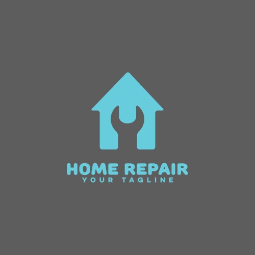 Property maintenance logo design Royalty Free Vector Image