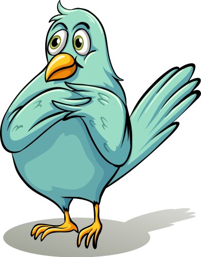 Falling bird Royalty Free Vector Image - VectorStock