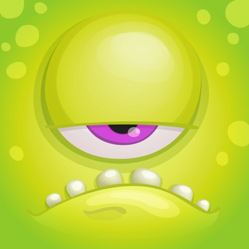 Monster face Royalty Free Vector Image - VectorStock