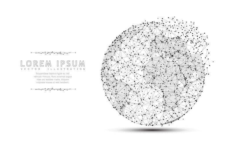 Earth Wireframe Vector Images (over 6,500)