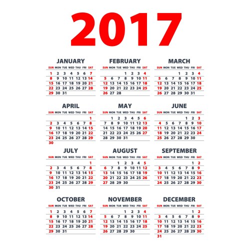 Calendar 2020 week starts with sunday Royalty Free Vector