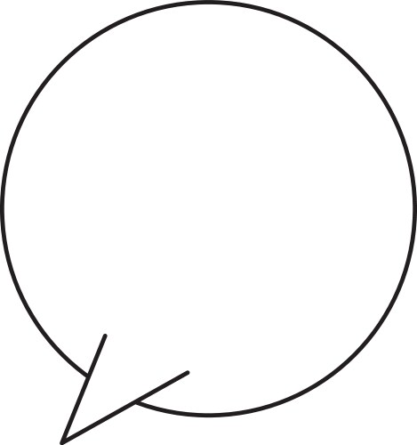 Chat bubble comic Royalty Free Vector Image - VectorStock