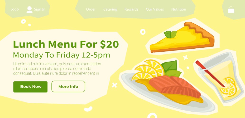 Woman chef restaurant poster menu background Vector Image