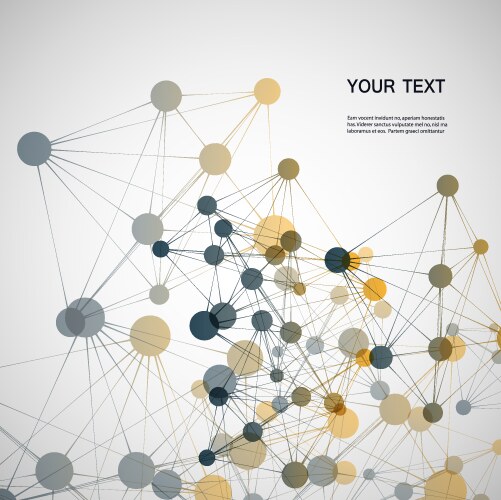 Network connection and dna eps10 Royalty Free Vector Image