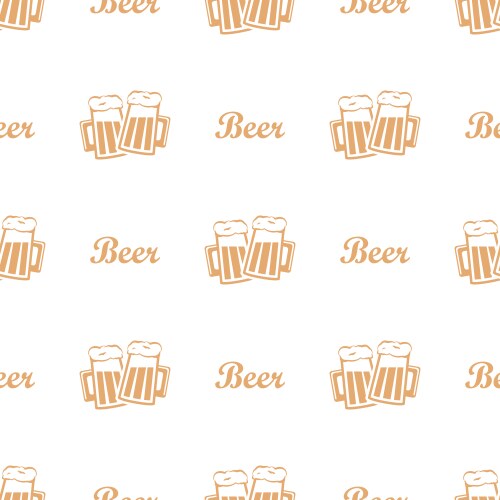 Craft beer brewery seamless pattern Royalty Free Vector